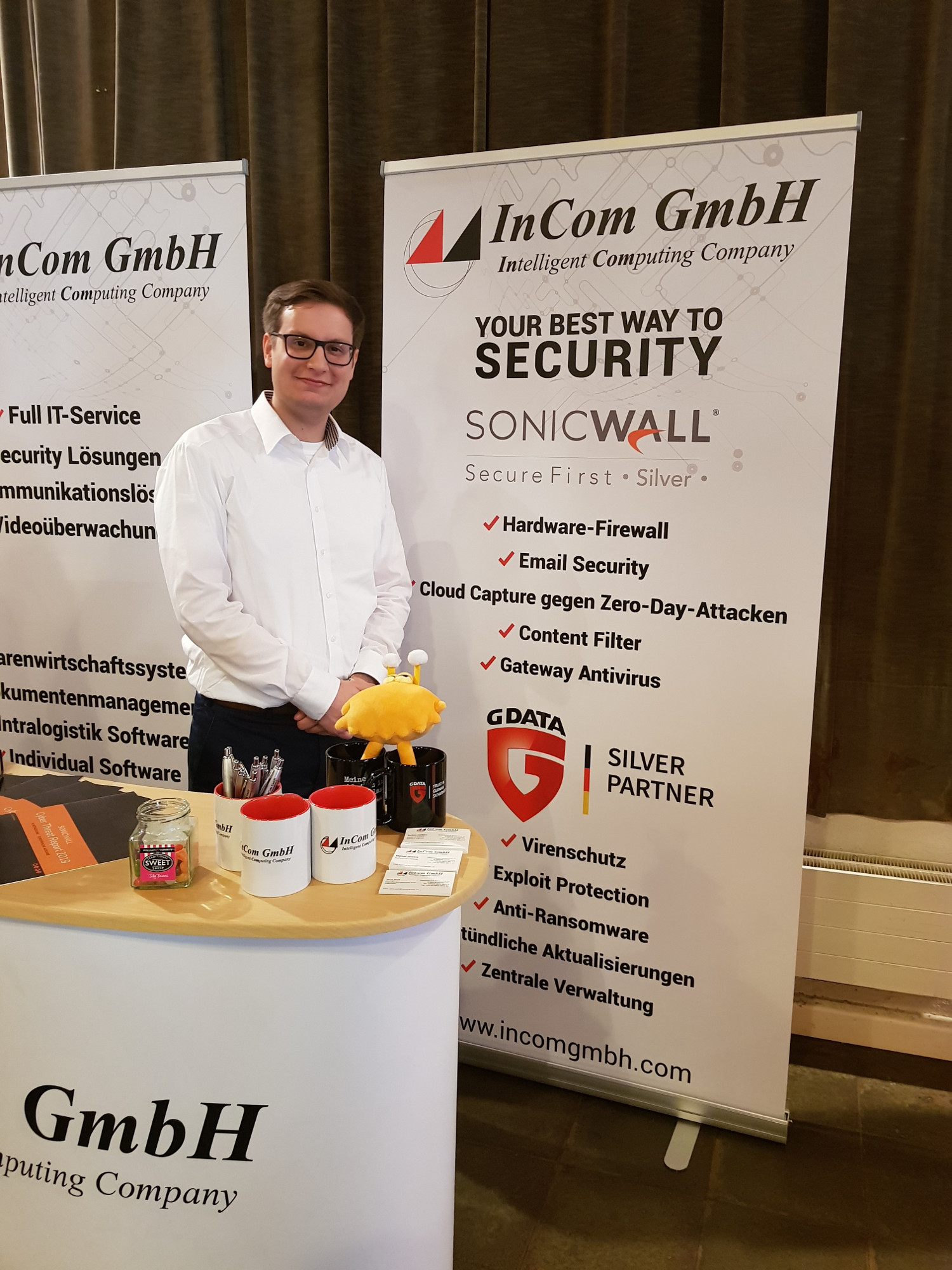 InCom GmbH als Aussteller bei der Regionalmesse „Cybersicherheit für kleine und mittlere ...